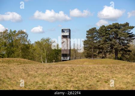 Viewing tower Anglo-Saxon royal burial ground, Sutton Hoo, Suffolk ...