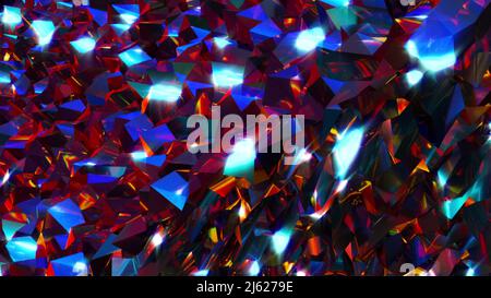 Random diamonds. Computer generated 3d render Stock Photo - Alamy