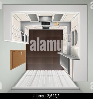 Refrigerator Top view vector illustration design Stock Vector Image ...