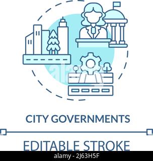 City governments concept icon Stock Vector Image & Art - Alamy