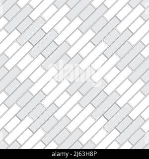Brick Wall, Black and White, Brick Bond, English Bond, Vector, seamless ...