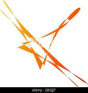 Abstract random geometric shape. Non figural, non figurative artistic ...