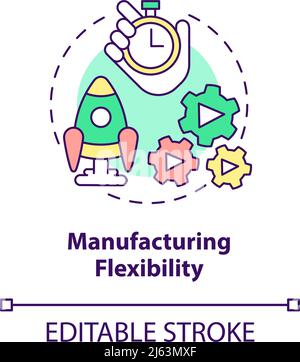 Lean Manufacturing concept. Efficient production workflow optimization ...