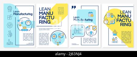 Lean manufacturing brochure template Stock Vector Image & Art - Alamy