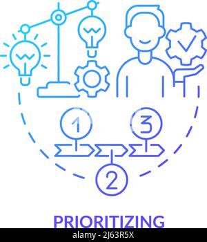 Implementing system blue gradient concept icon Stock Vector Image & Art - Alamy