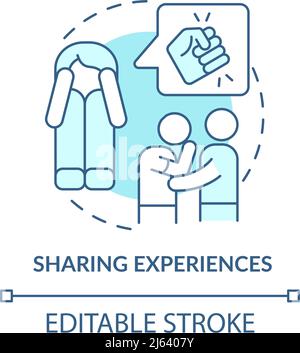Sharing experiences concept icon Stock Vector Image & Art - Alamy