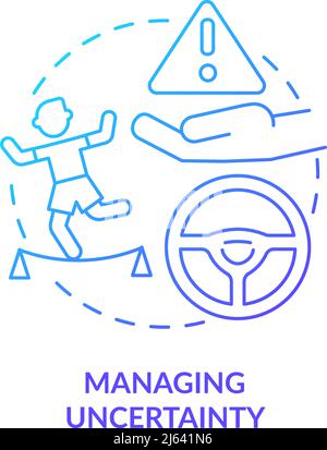Managing uncertainty concept icon Stock Vector Image & Art - Alamy