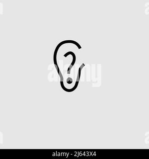 ear logo and symbol vector Stock Vector Image & Art - Alamy