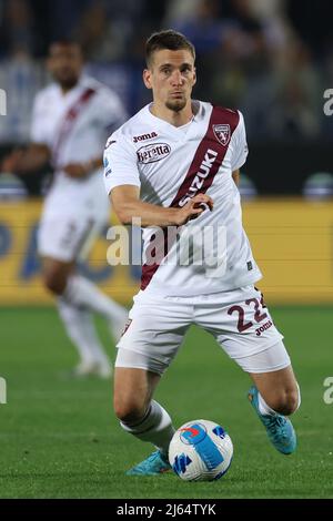 Bergamo, Italy. 27th Apr, 2022. Luis Muriel of Atalanta during the Serie A match at Gewiss ...