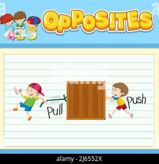 Flashcard letter P is for push Stock Vector Image & Art - Alamy