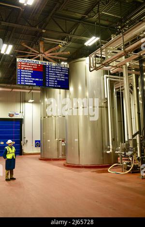 Plant manager at the modern and state-of-the-art Ocean Spray plant that ...