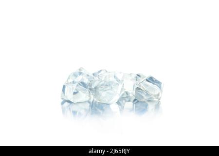 Ice forms for drinks isolated on white background Stock Photo - Alamy