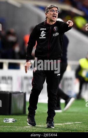 Ivan Juric, head coach of Atalanta BC, looks on prior to the Serie A ...