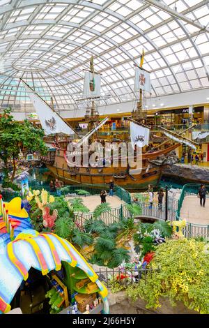 EDMONTON, CANADA - APRIL 16, 2022: Shoppers visit the West Edmonton ...