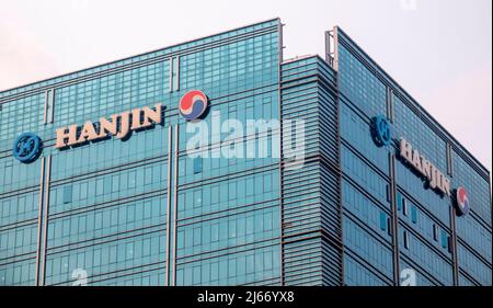 Hanjin Group, April 21, 2022 : The headquarters of the Hanjin Group in ...