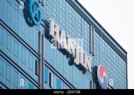 Hanjin Group, April 21, 2022 : The headquarters of the Hanjin Group in ...