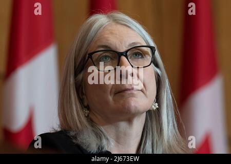 Minister of Indigenous Services Patty Hajdu rises during Question ...