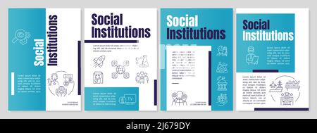 Sociology brochure template layout. Social research, sciences. Flyer ...