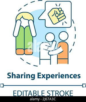 Sharing experiences concept icon Stock Vector Image & Art - Alamy