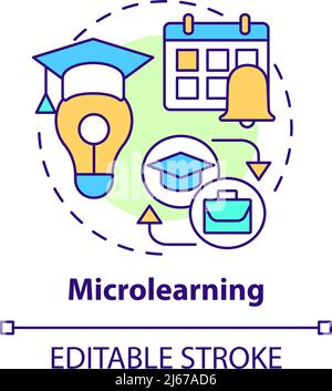 Microlearning concept icon Stock Vector Image & Art - Alamy