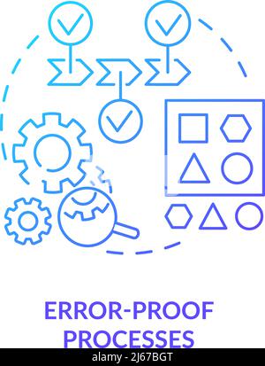 Error proof processes concept icon Stock Vector Image & Art - Alamy