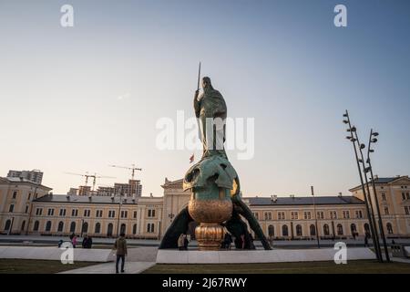 Picture of the statue dedicated to Stefan nemanja in the city center of ...