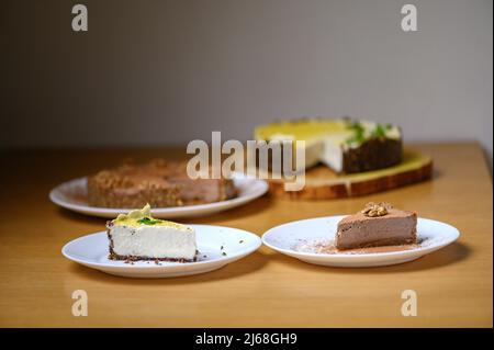 Plant based vegan dessert. Creative presentation of food Stock Photo ...