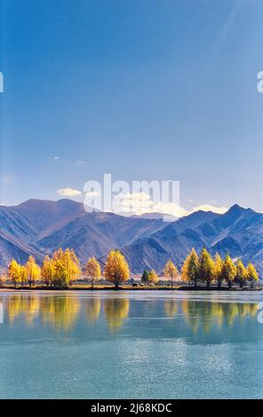 Lhasa River, Qinghai-Tibet Plateau, China Stock Photo - Alamy