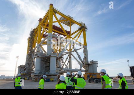 PRODUCTION - 25 April 2022, Spain, Cadiz: View of the converter room of ...