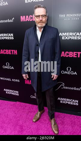 NEW YORK, NEW YORK - APRIL 28: Bryan Cranston pose at the opening night ...