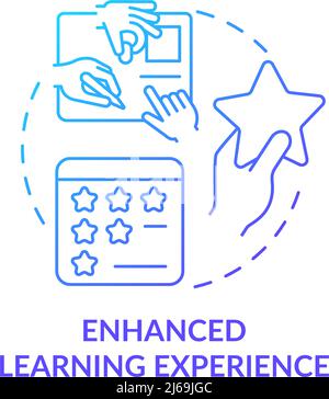 Enhanced teaching gradient concept editable icon Stock Vector Image & Art - Alamy