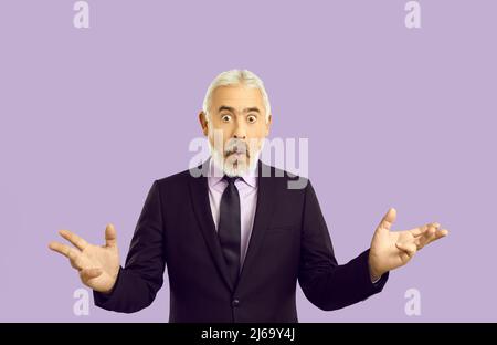 Amazed businessman shocked by business deal Stock Photo - Alamy
