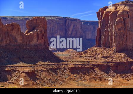 Monument Valley - View from Spearhead Mesa Point Stock Photo - Alamy
