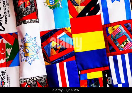 World flags, little flags of different countries Stock Photo - Alamy