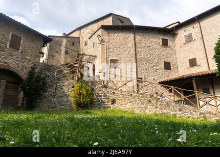 Borgo la Scola, Italy-April 2, 2017:Strolling through Borgo La Scola ...