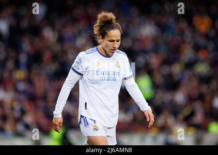 BARCELONA - MAR 30: Babett Peter in action during the UEFA Women's ...