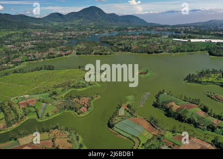 Aerial view of Garut regency, West java, Indonesia Stock Photo - Alamy