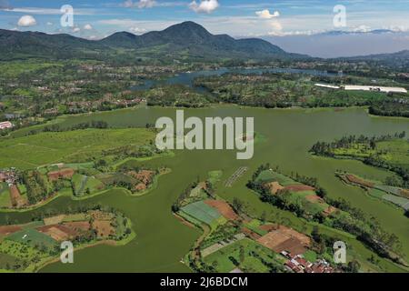 Aerial view of Garut regency, West java, Indonesia Stock Photo - Alamy
