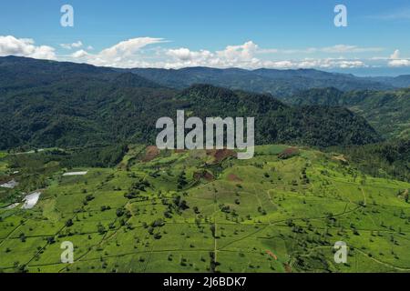 Aerial view of Garut regency, West java, Indonesia Stock Photo - Alamy