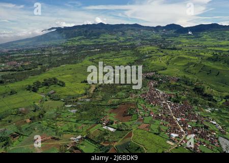 Aerial view of Garut regency, West java, Indonesia Stock Photo - Alamy