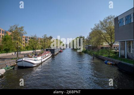View From The Katterug Bridge At Amsterdam The Netherlands 24-3-2022 ...