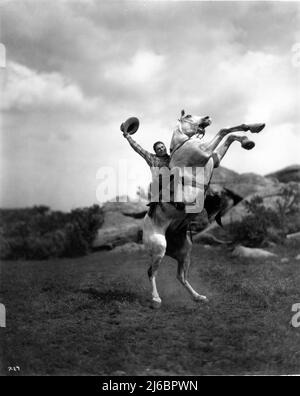 FRED THOMSON AND HIS HORSE SILVER KING Stock Photo - Alamy