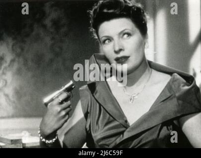 Kristina Soderbaum, Swedish-German actress with a Harlequin Great Dane ...