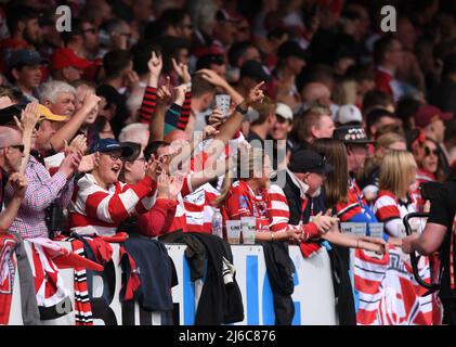 Gloucester, UK. 30th April 2022: Kingsholm Stadium, Gloucester, England ...