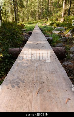 Low angle shot of a footpath on a hillock Stock Photo - Alamy