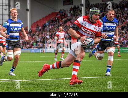 Gloucester, UK. 30th April 2022: Kingsholm Stadium, Gloucester, England ...