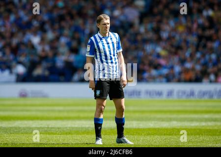 George Byers #14 of Sheffield Wednesday sees a chance on goal go wide ...