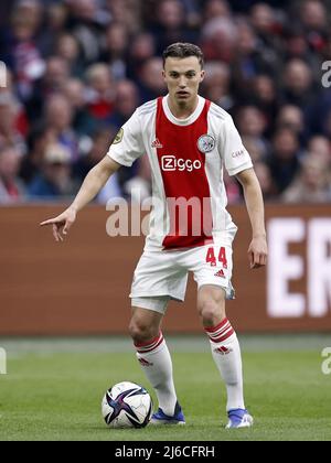 AMSTERDAM, NETHERLANDS - APRIL 9: Youri Regeer of Ajax U23 during the ...