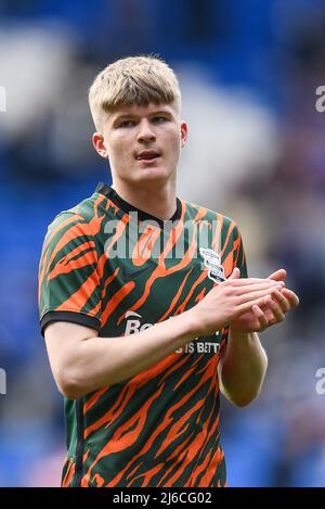Jordan James #19 of Birmingham City arrives ahead of the Sky Bet ...