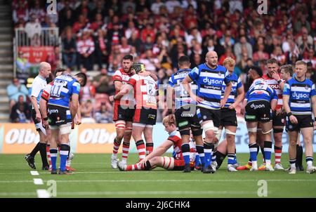 Gloucester, UK. 30th April 2022: Kingsholm Stadium, Gloucester, England ...